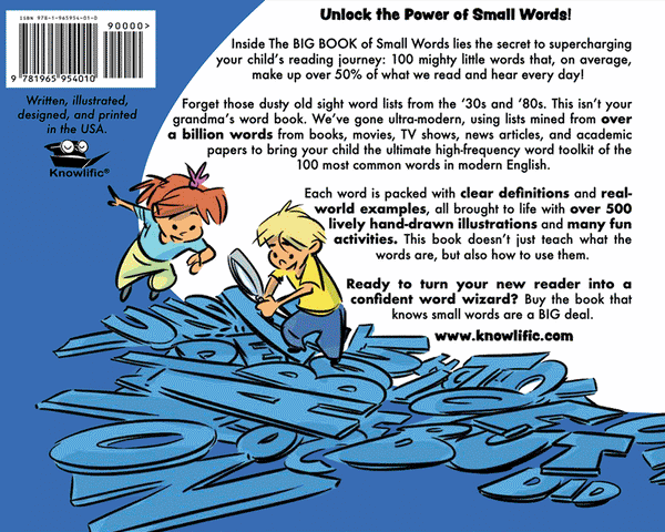 The BIG Book of SMALL Words: The 100 Most Common Words Your Child Must ...